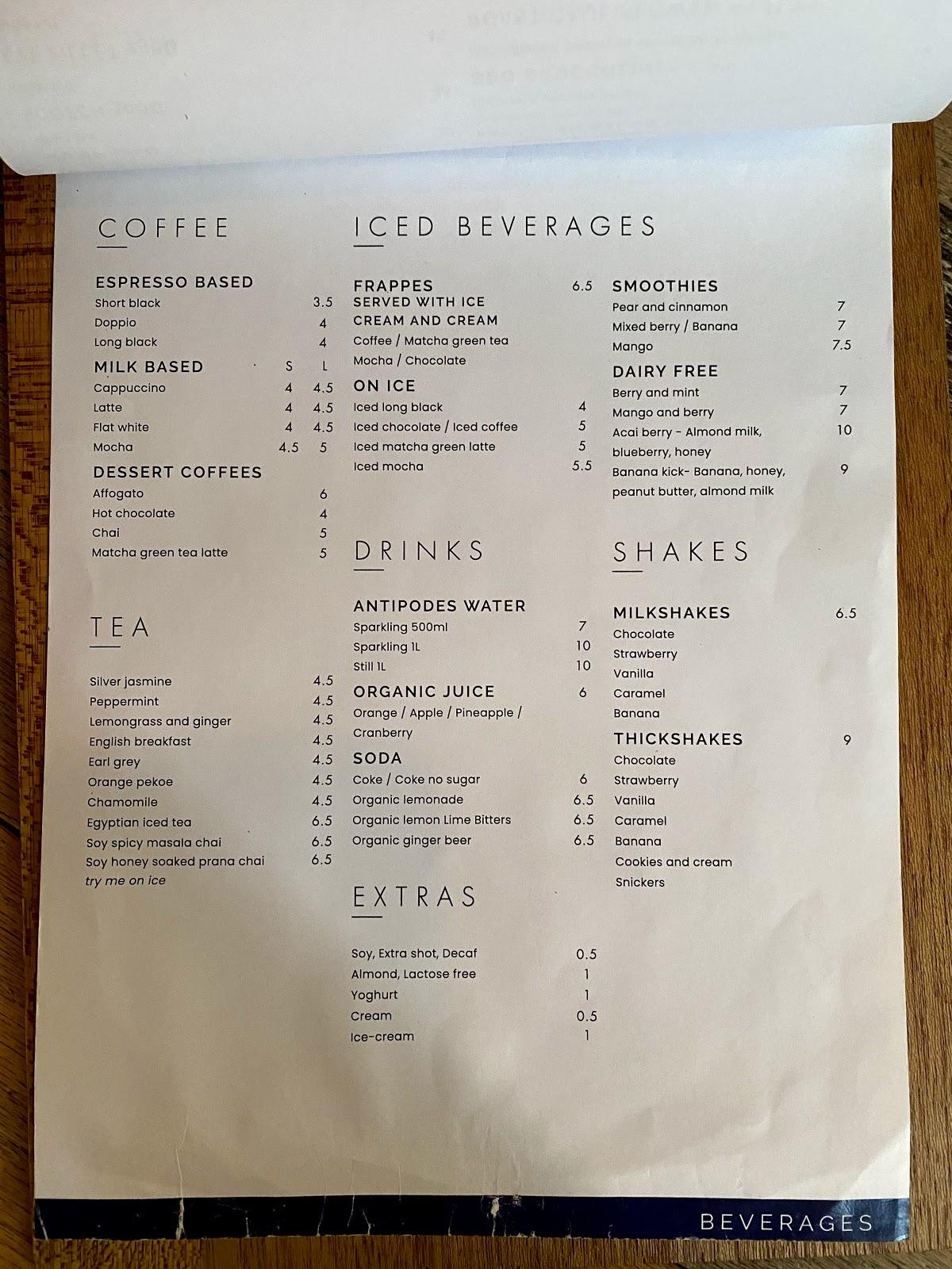 Menu at The Butcher's Block restaurant, Wahroonga, 15 Redleaf Ave