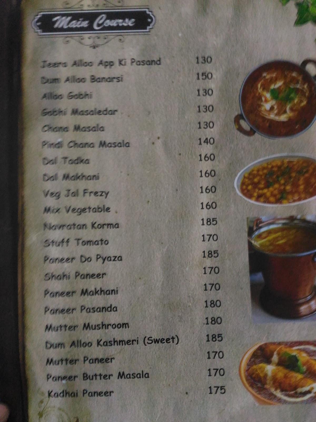 Menu at PAKWAAN RESTAURANT, Ghaziabad, NH-58