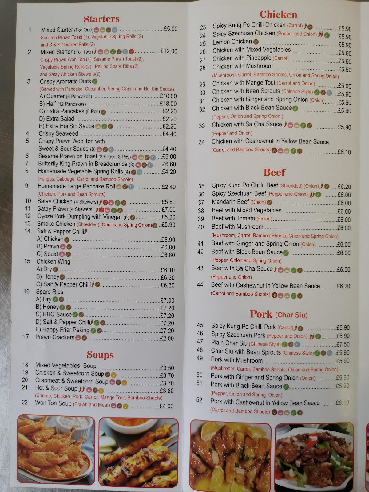 Menu at Happy Friar fast food, Royal Tunbridge Wells, 2 Friars Way