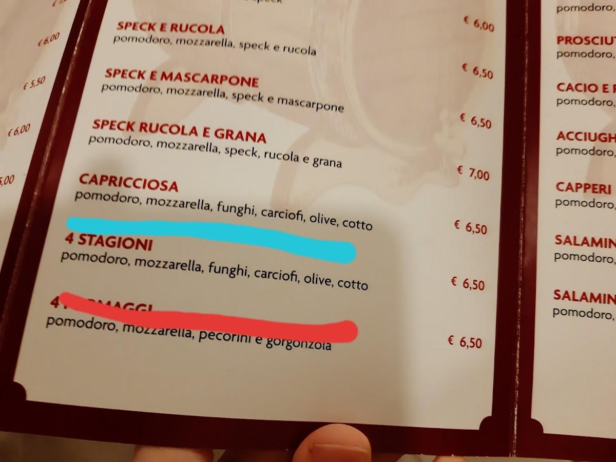 Menu da Osteria Pizzeria Il Tino da Roberta, Terricciola
