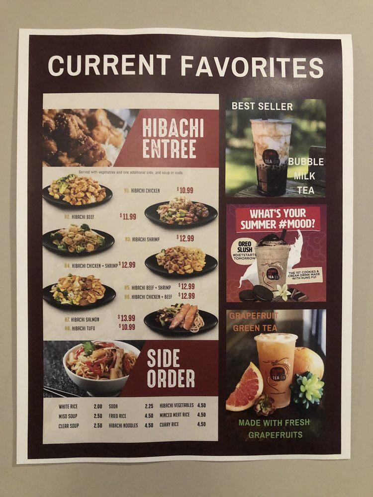 Menu at Token Ramen & Kung Fu Tea restaurant, Riverview