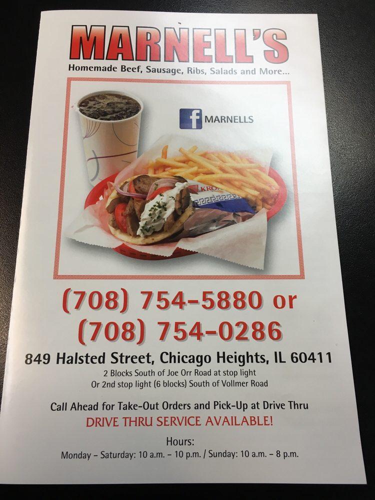 Marnell's in Chicago Heights - Restaurant menu and reviews
