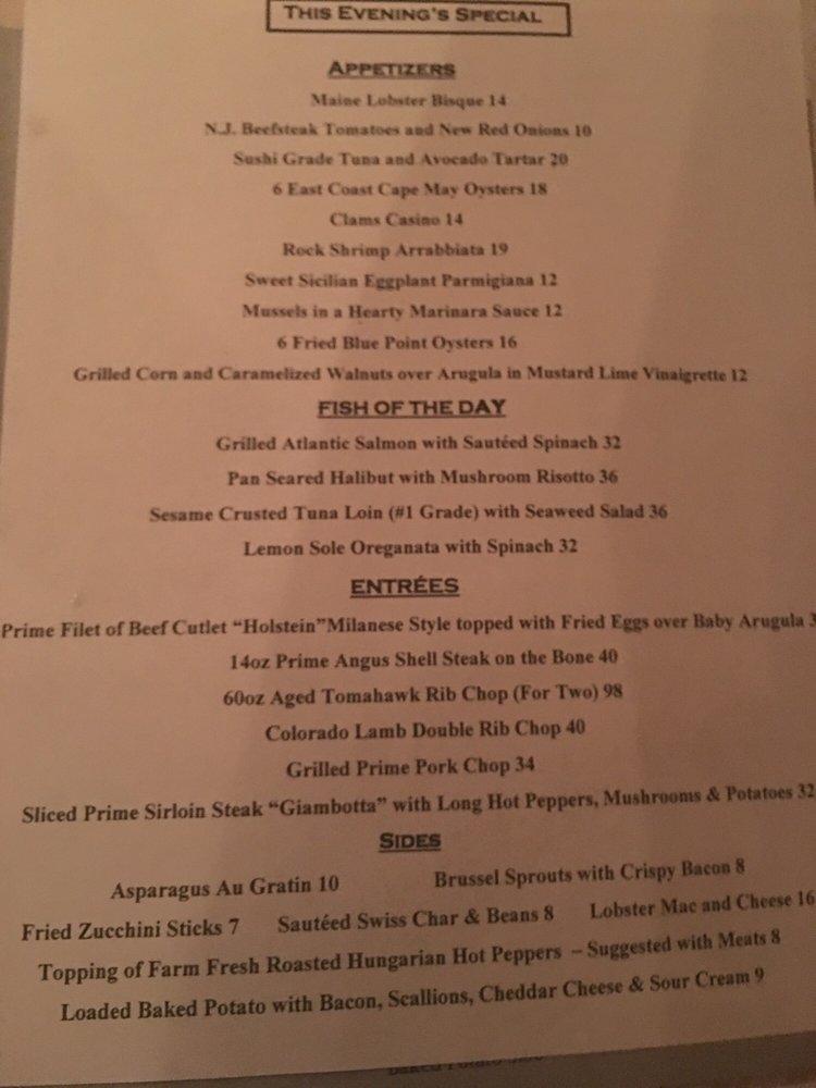 Menu at Rare, The Steak House steakhouse, Little Falls