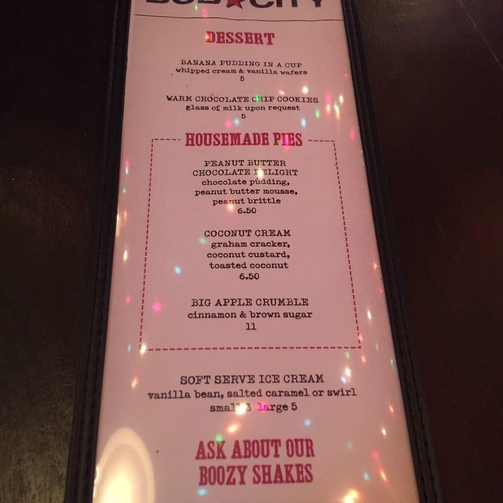 Menu at Bub City pub & bar, Rosemont, 5441 Park Pl