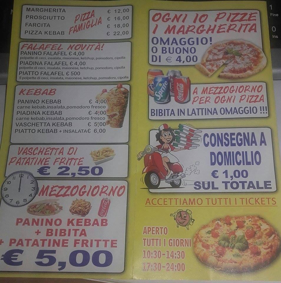 Menu at Pizzeria Da Mimmo 2, Biassono