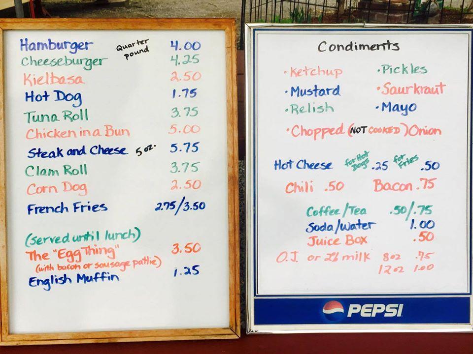 Menu at Bert's Chuck Wagon restaurant, Putney