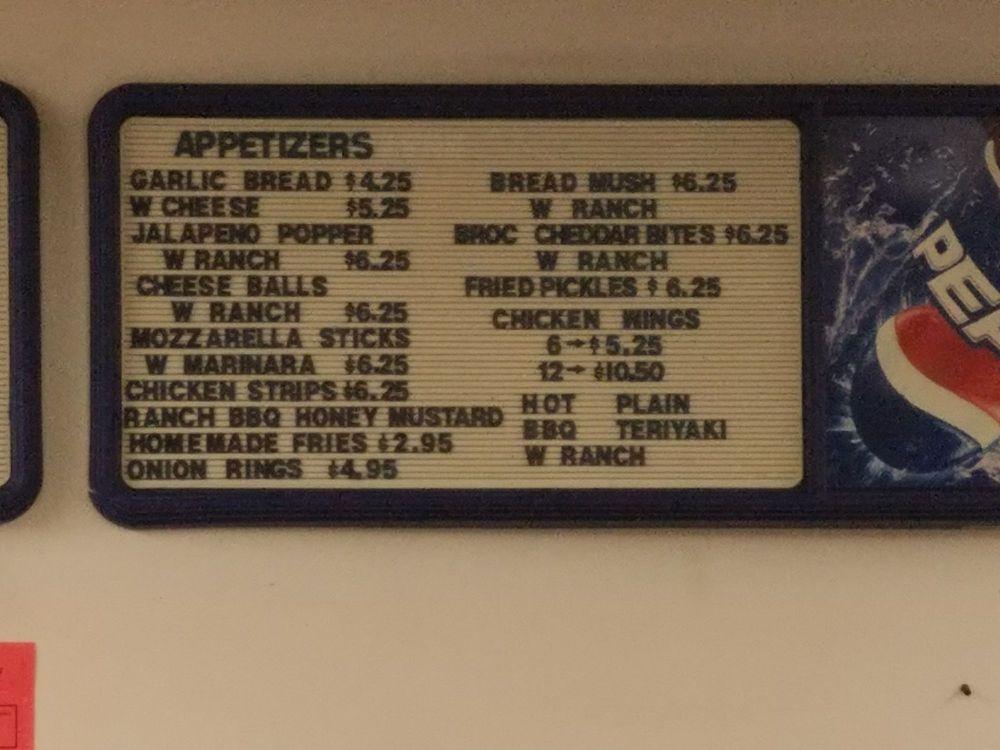 Menu at Carol Ann's Pizza LLC pizzeria, Hubertus