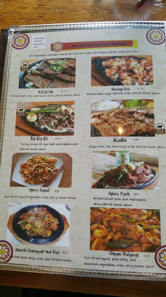 Menu at Sura BBQ, Oxnard