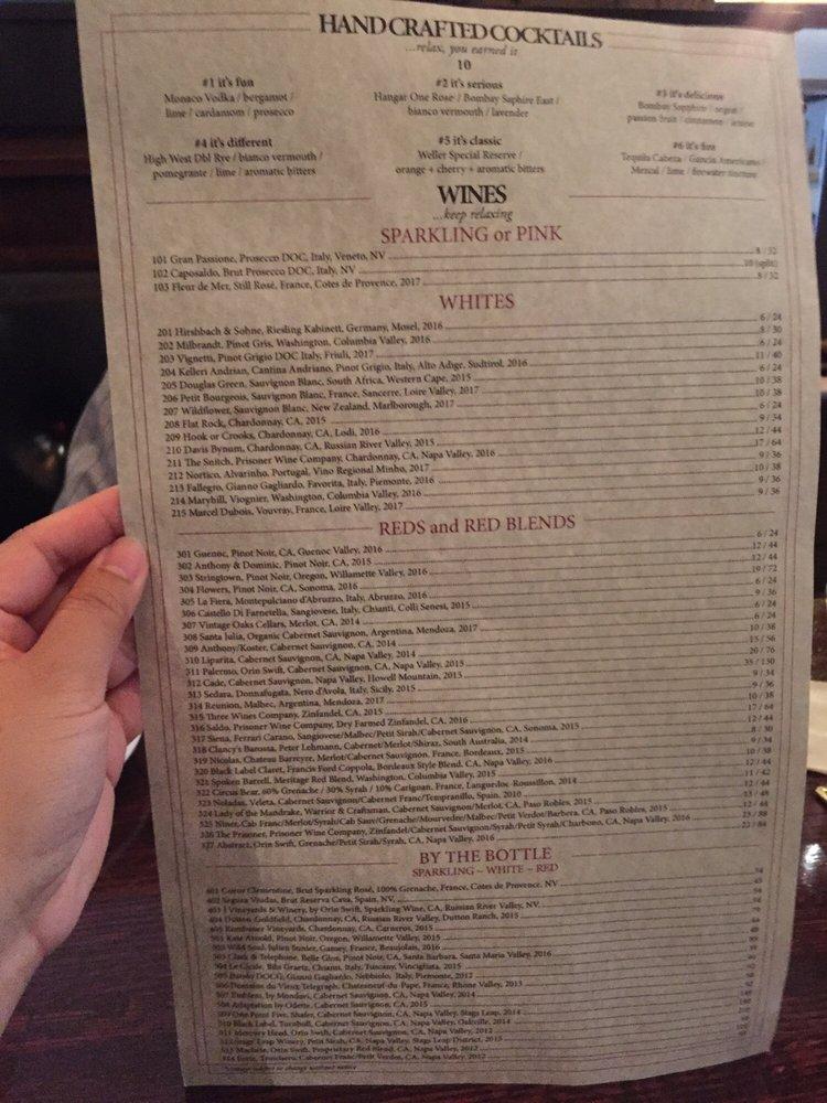 Menu at VAI's Italian Inspired Restaurant Kitchen + Bar, Naperville