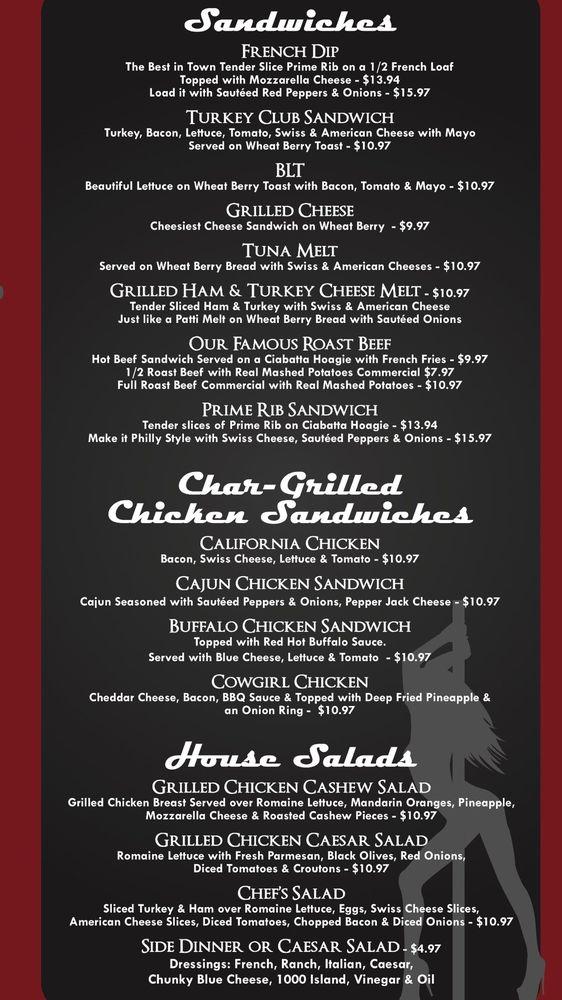 Menu at Mettlers Bar & Restaurant, Mankato