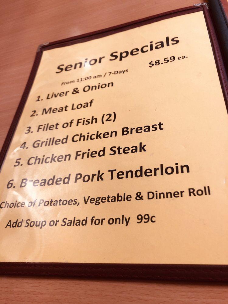 Menu at Sun City Family Restaurant, Menifee