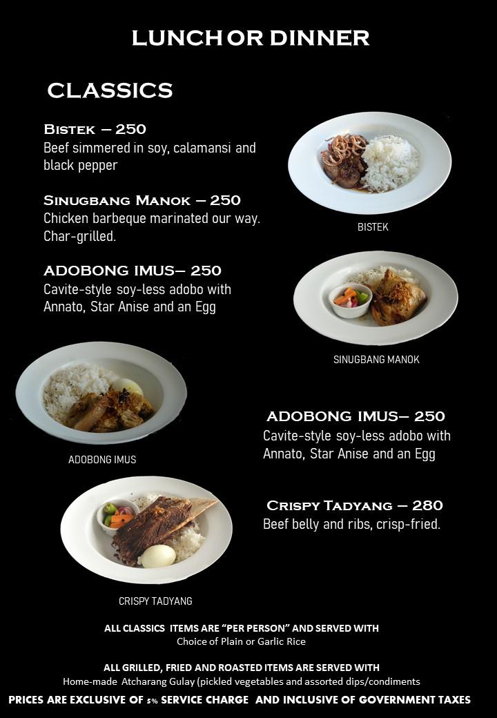 Menu at Obelisk Cafe + Restaurant, Manila