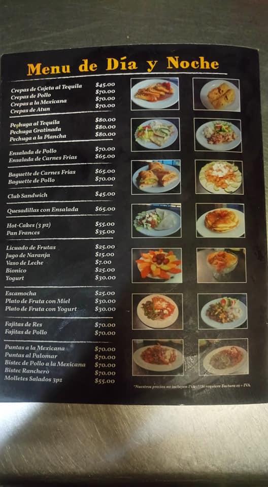 Carta de Café El Palomar, Tequila
