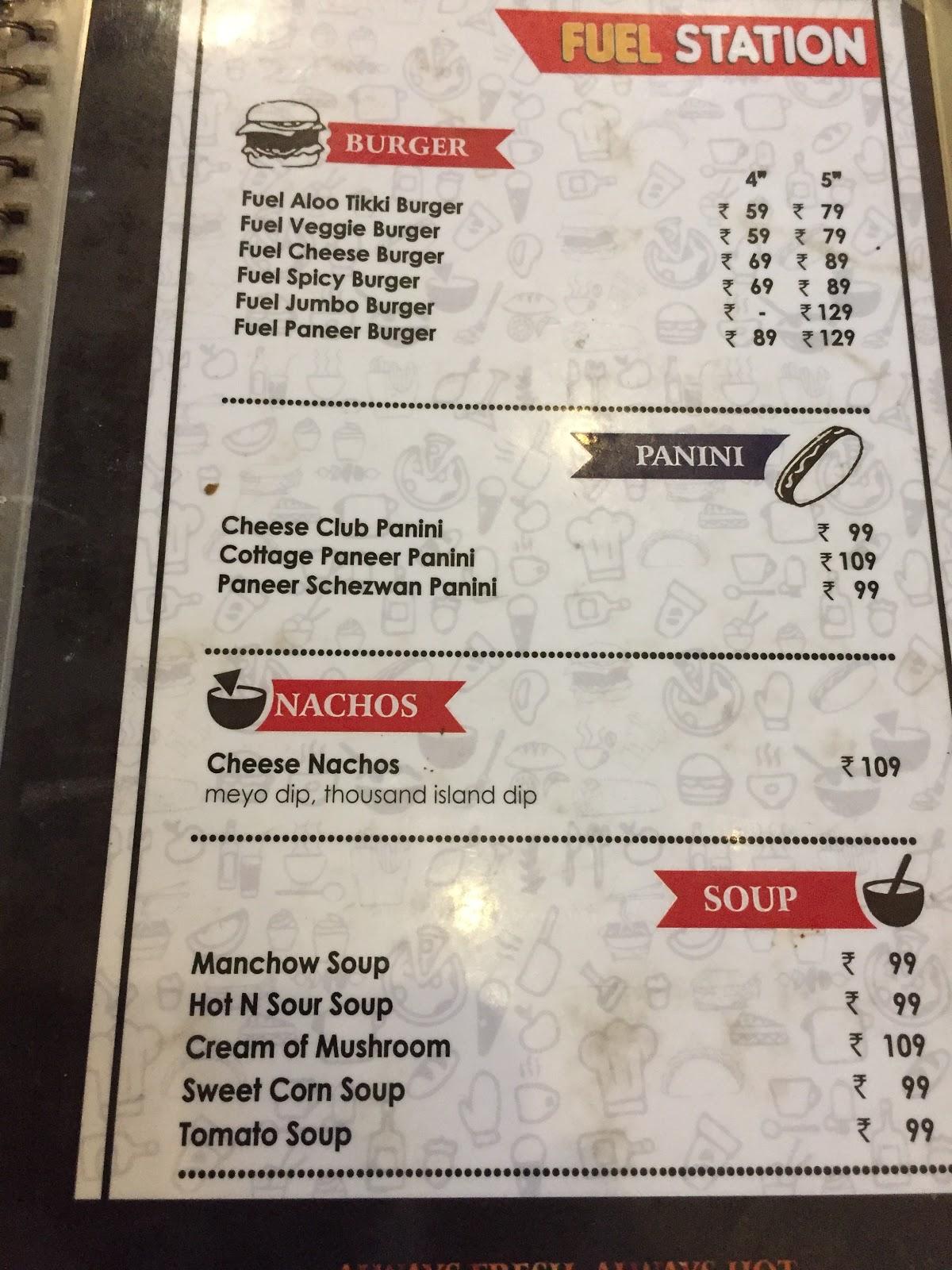 Menu at Fuel Station Cafe & Restro Hingna Tpoint, Nagpur, Plot No.4-A