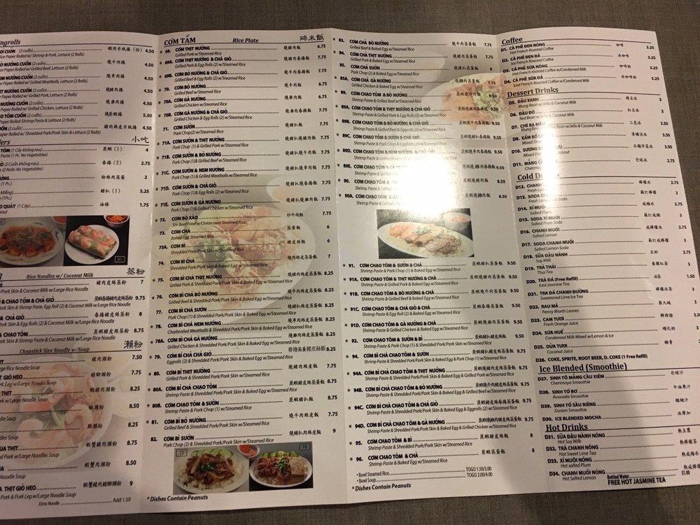 Menu at Golden Deli San Gabriel restaurant, San Gabriel