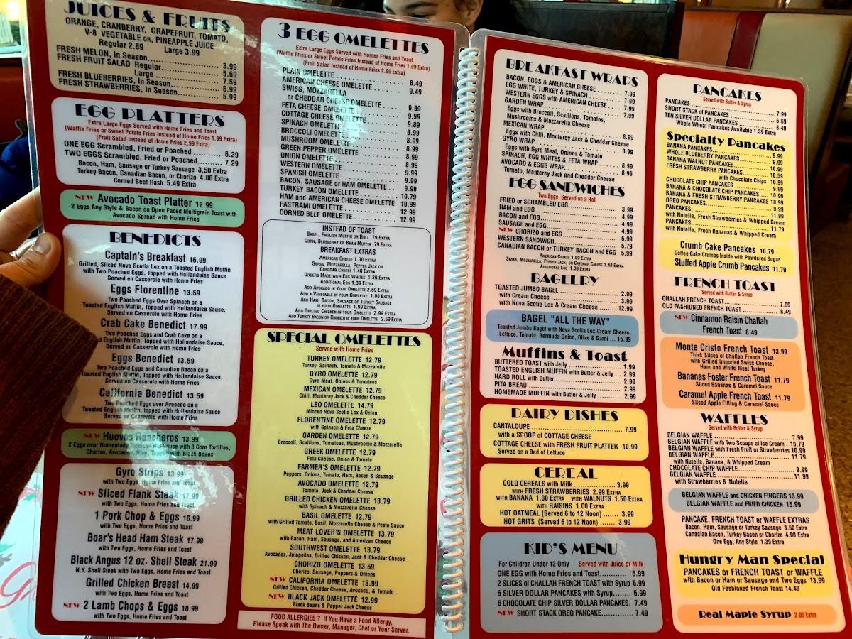 Menu at New Rochelle Diner restaurant, New Rochelle