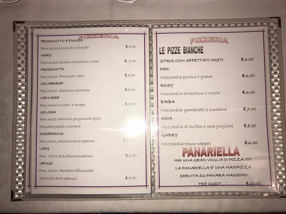 Menu at Trattoria Pizzeria Da Andrea, Badia Polesine