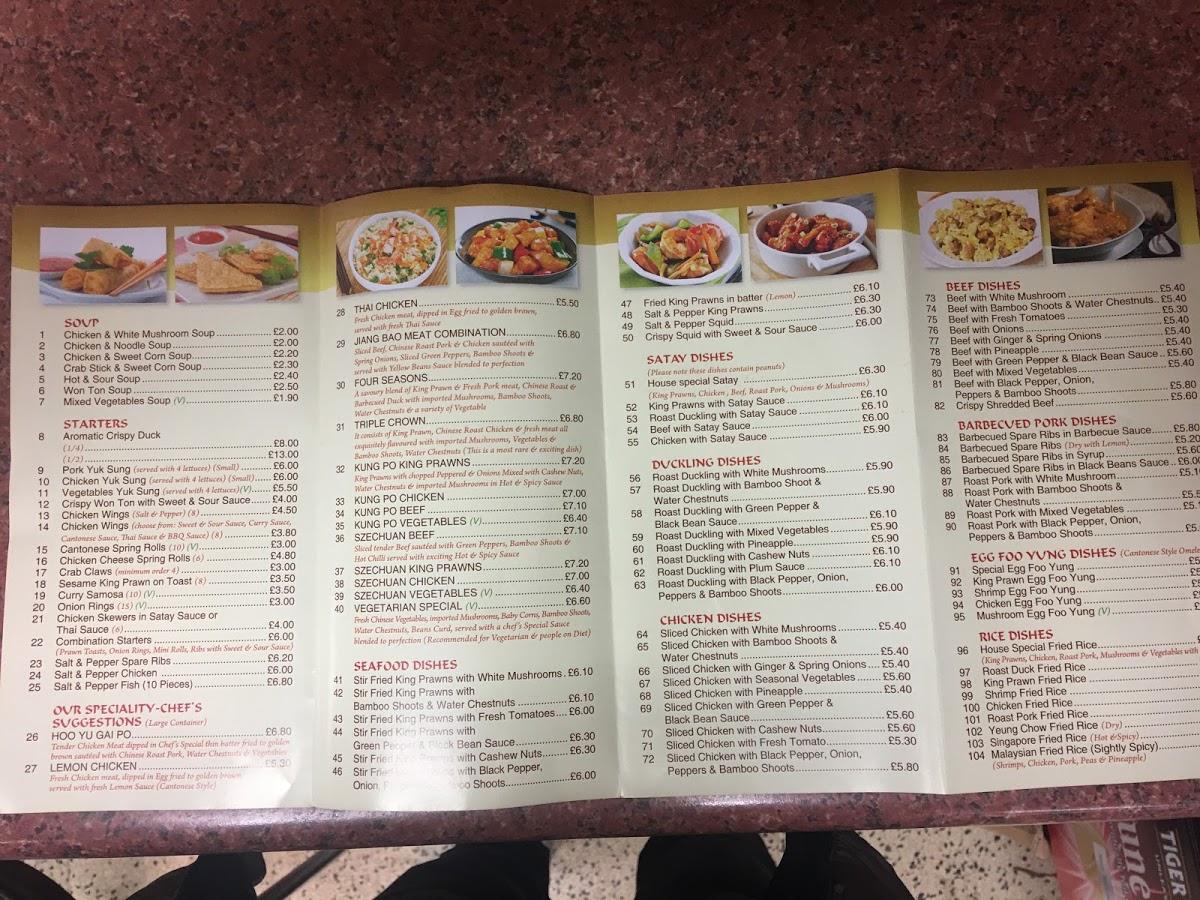 Menu at Kin's Kitchen Chinese Takeaway fast food, Birmingham, 3 Bowstoke Rd