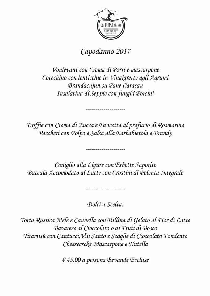 Menu da Bar Ristorante Lina, Pietra Ligure