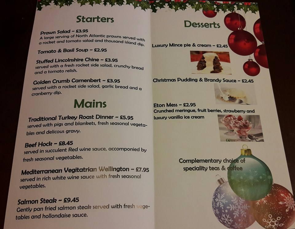 Menu at Churches Restaurant, Boston