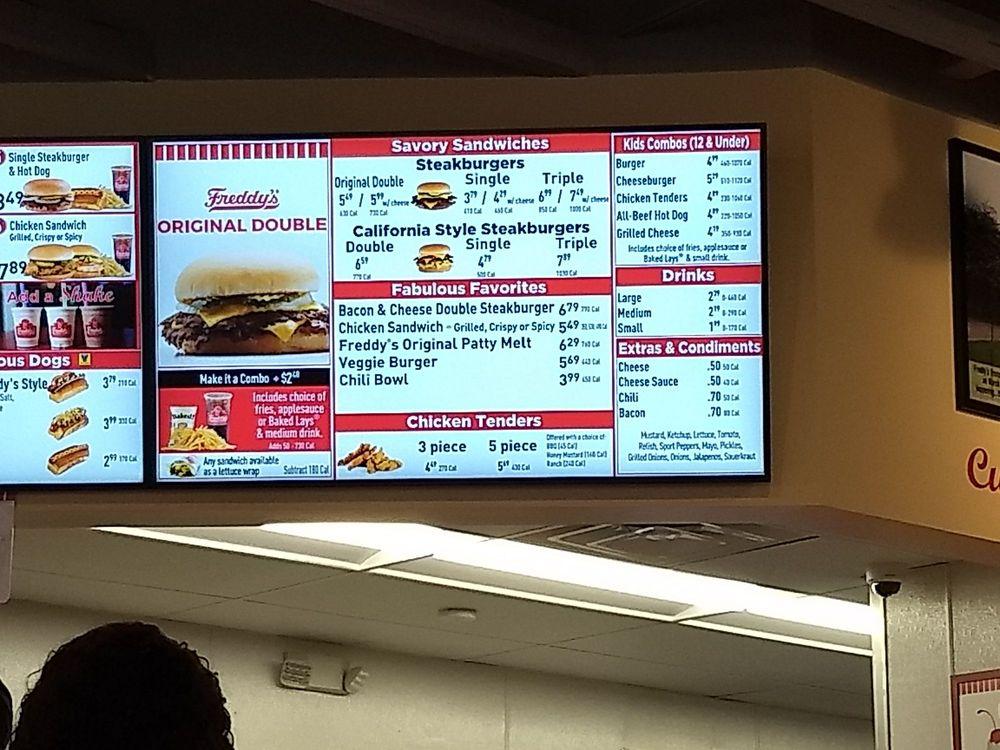 Menu at Freddy's Frozen Custard & Steakburgers fast food, Lansdale