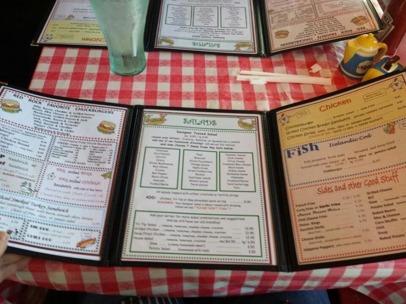 Menu at Red Rock Café BBQ, Napa