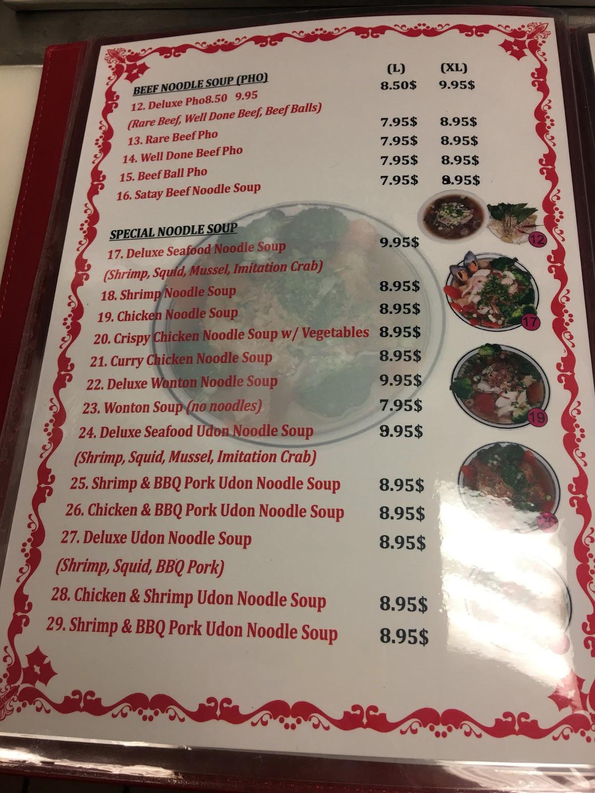 Menu at Vi-Ann Restaurant, Winnipeg, Notre Dame Ave