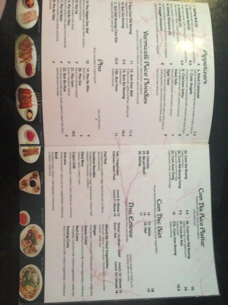Menu at Wabi-Sabi restaurant, Merritt Island