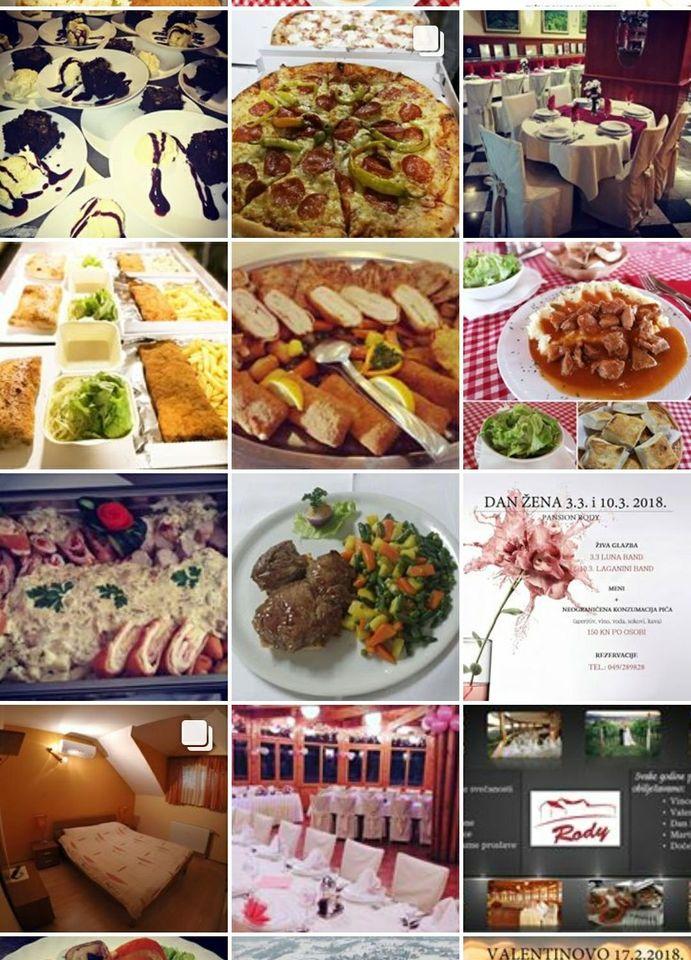 Menu au Pansion Rody restaurant, Gornja Stubica