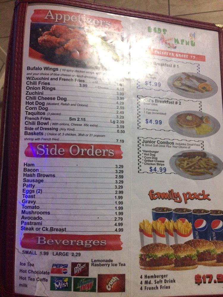 Menu at M & G Burger restaurant, Palmdale, 170th St E suite f