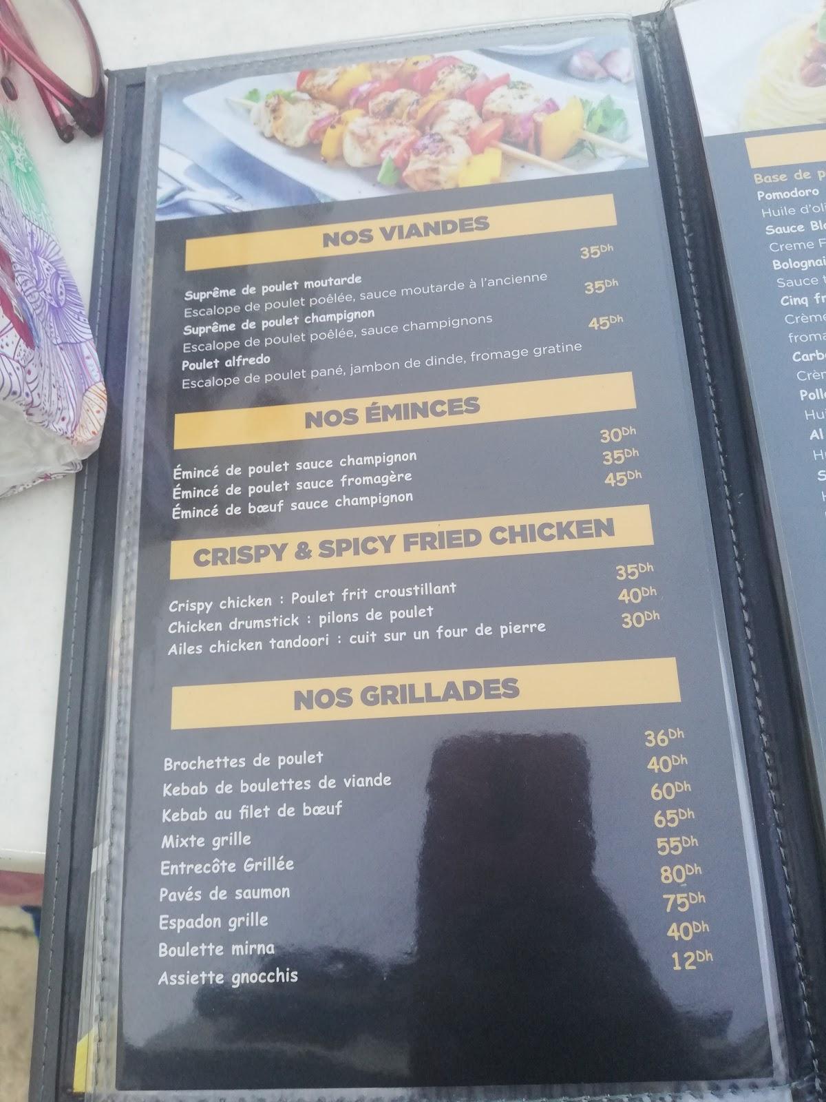Speisekarte von EXTRA el Benna restaurant, Casablanca