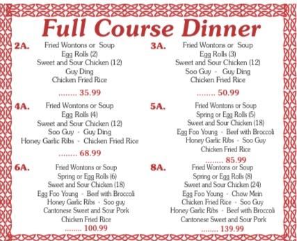 Menu at Highlight Restaurant, Gander
