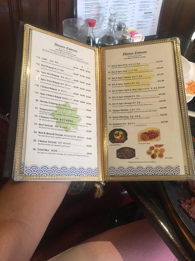 Menu at Kyung Sung Restaurant, Newport News, Warwick Blvd
