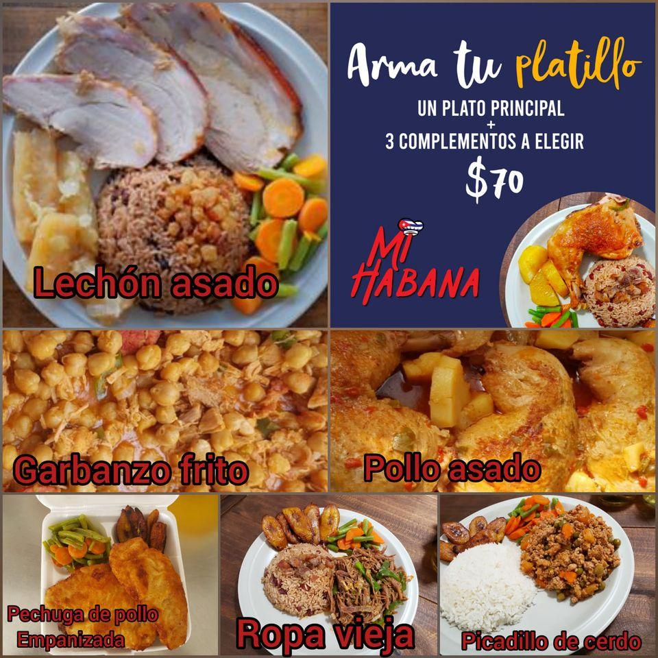 Menu at Mi Habana restaurant, Merida
