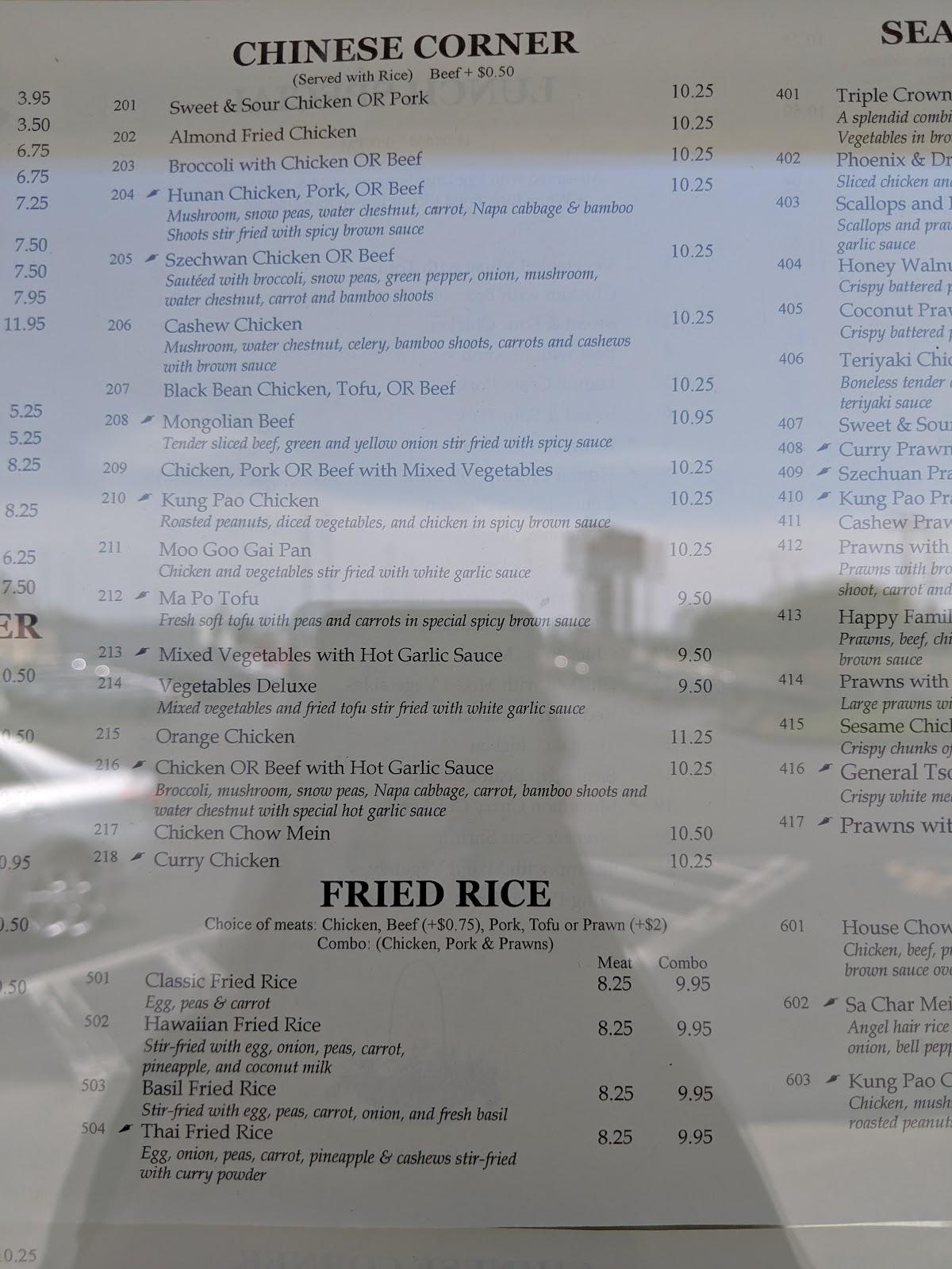 Menu at Asian Bistro Restaurant, Ferndale, La Bounty Dr