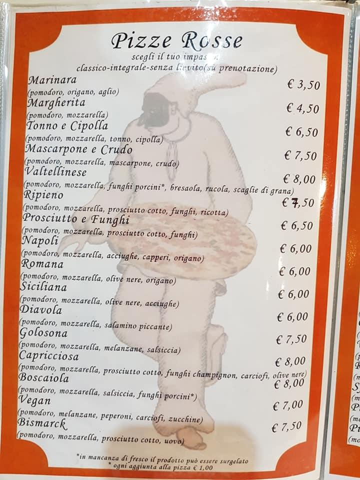 Menu da Ristorante Pizzeria Non Solo Pizza, Grosseto, Via Aurelia Sud