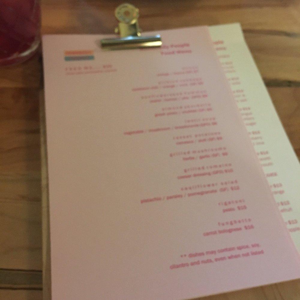 Menu at Somebody People pub & bar, Denver