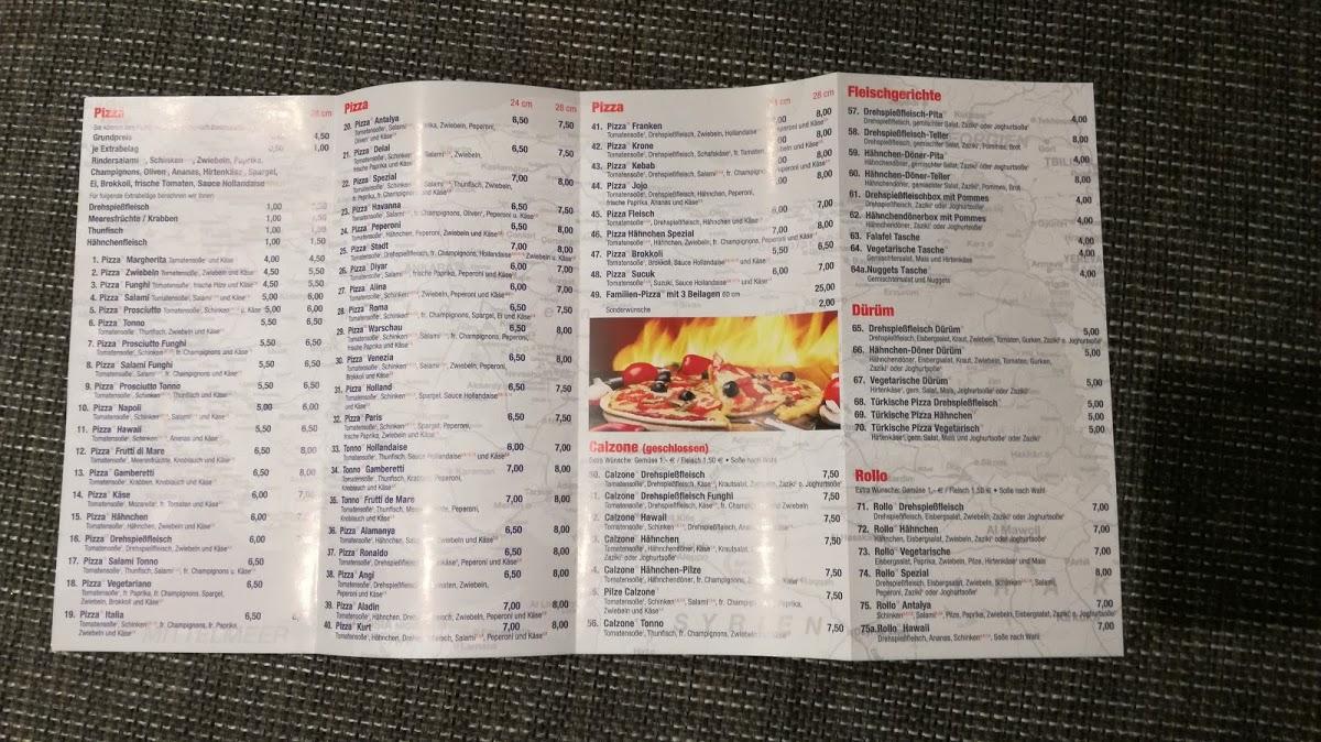 Speisekarte von Antalya restaurant, Werlte