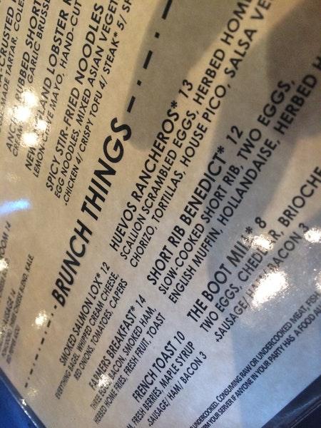 Menu at The Local Kitchen & Drinks restaurant, Wellesley