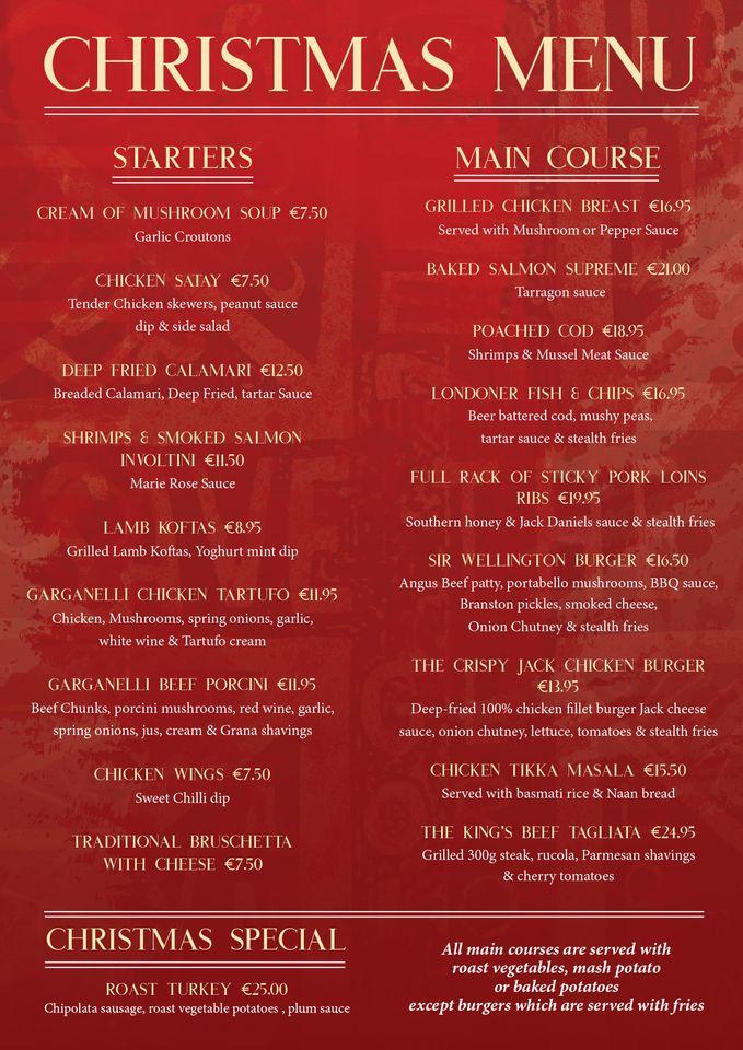 Menu at The Londoner Pub Smart City, Kalkara