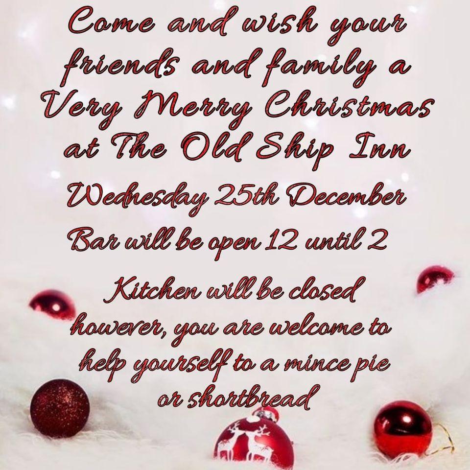 Menu at The Old Ship Inn pub & bar, Weymouth