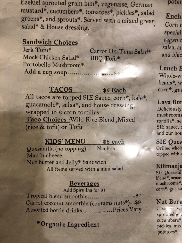 Menu at Stuff I Eat restaurant, Inglewood