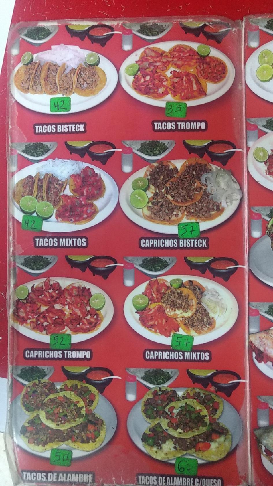 Carta del restaurante Tacos Keyon El Triangulo, Apodaca, Av. Suizos 115