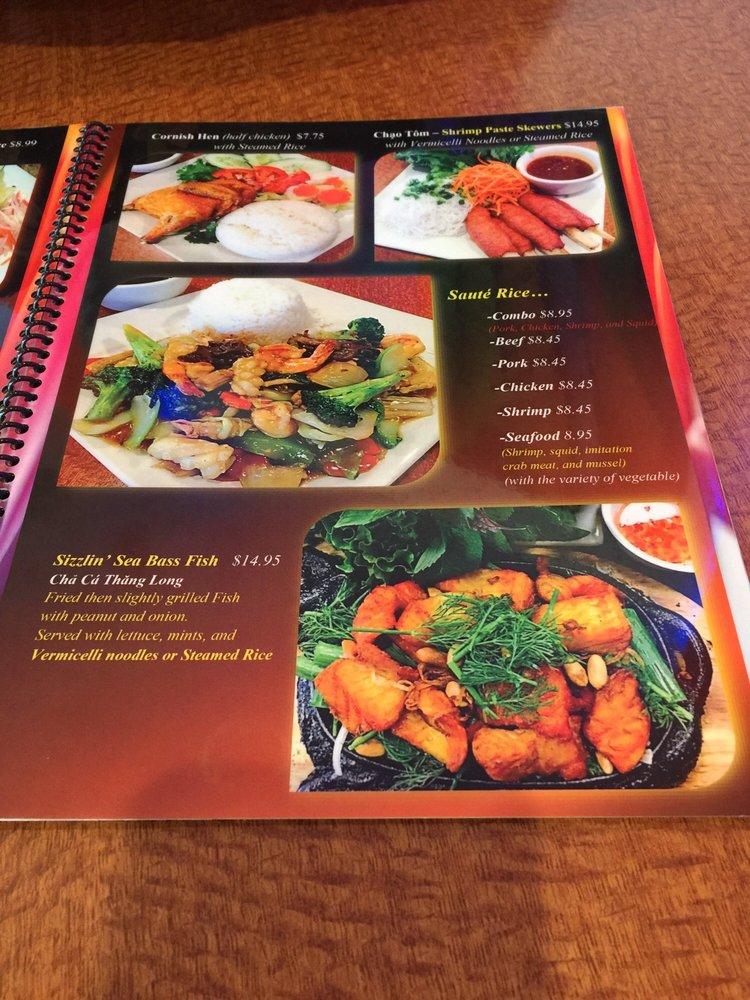 Menu at Blooming Vietnamese Cuisine restaurant, Cerritos