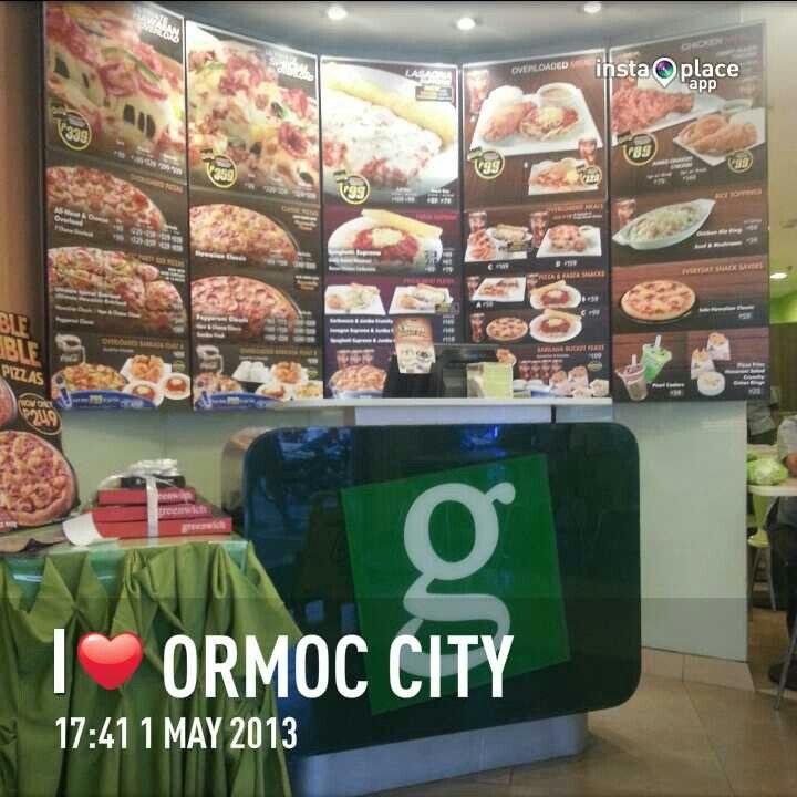 Menu at Greenwich restaurant, Ormoc, Real St