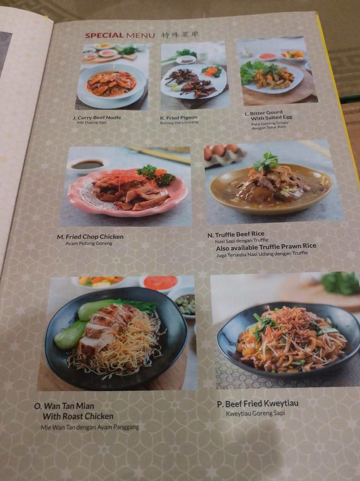 Menu at Ka-Soh Restaurant, Surabaya, Jl. Imam Bonjol No.117