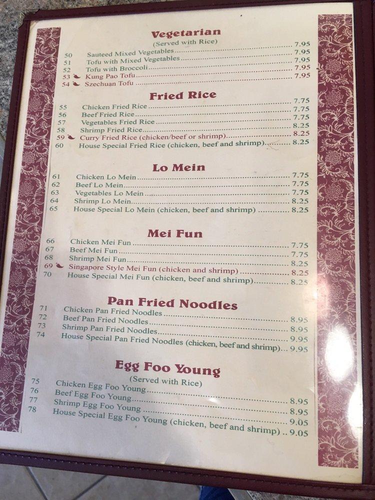 Menu at MK's Asian Kitchen restaurant, Opelika