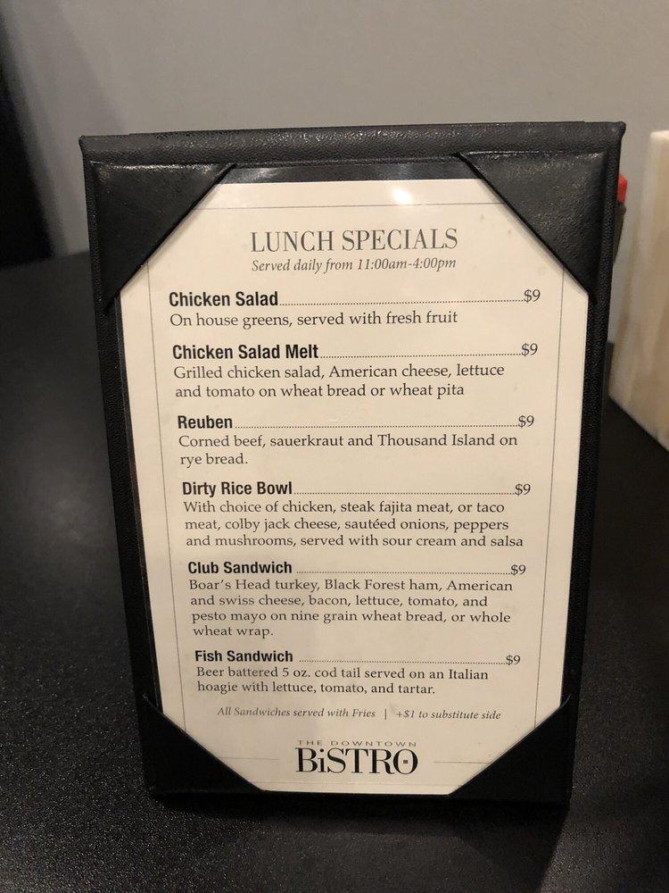 Menu at The Downtown Bistro pub & bar, Lancaster