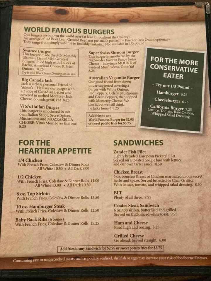 Menu at House Of Coates pub & bar, Rosemount, Clayton Ave E