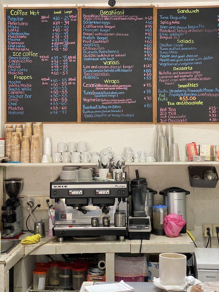 Menu at The Coffee Cup cafe, Puerto Vallarta, C. Rodolfo Gómez 146-Int. A